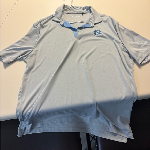 Columbia | Shirts | Unc North Carolina Columbia Golf Polo Grey Xl ...
